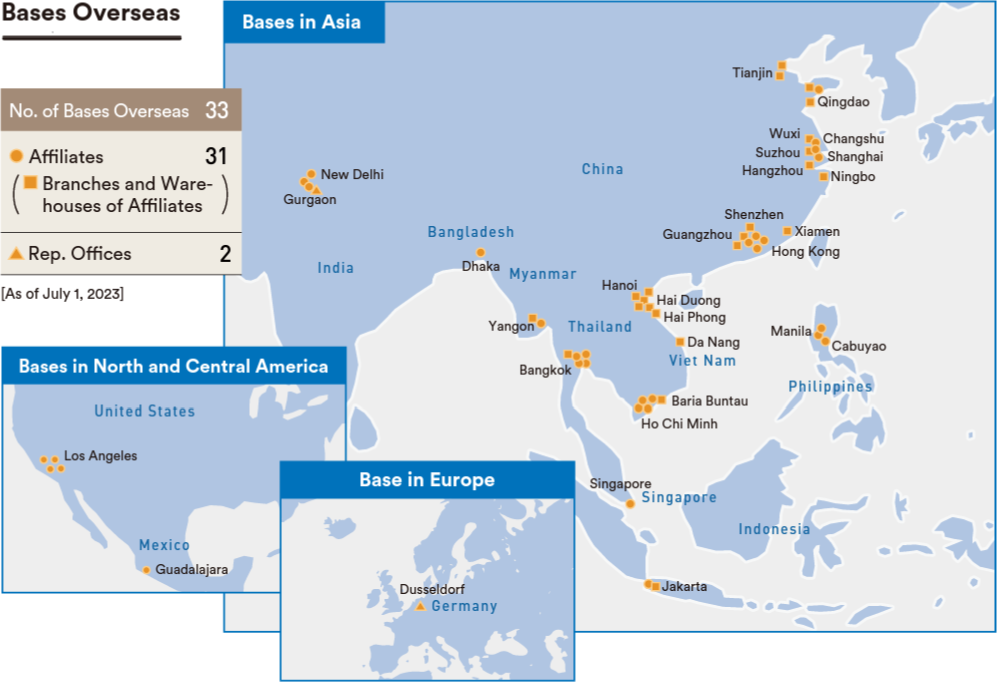 Overseas operating bases | Solution | KONOIKE TRANSPORT